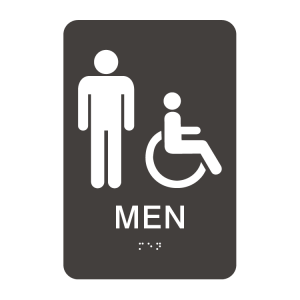 Men's Restroom Signs - ADA Accessible Bathroom Signage