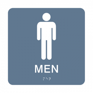 Men's Restroom Signs - ADA Accessible Bathroom Signage