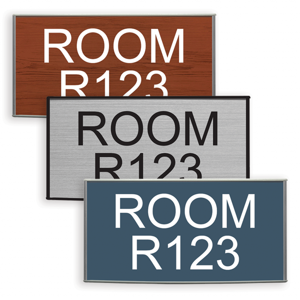 Room Signs | Room Name & Room ID Signs - Changeable Lenses