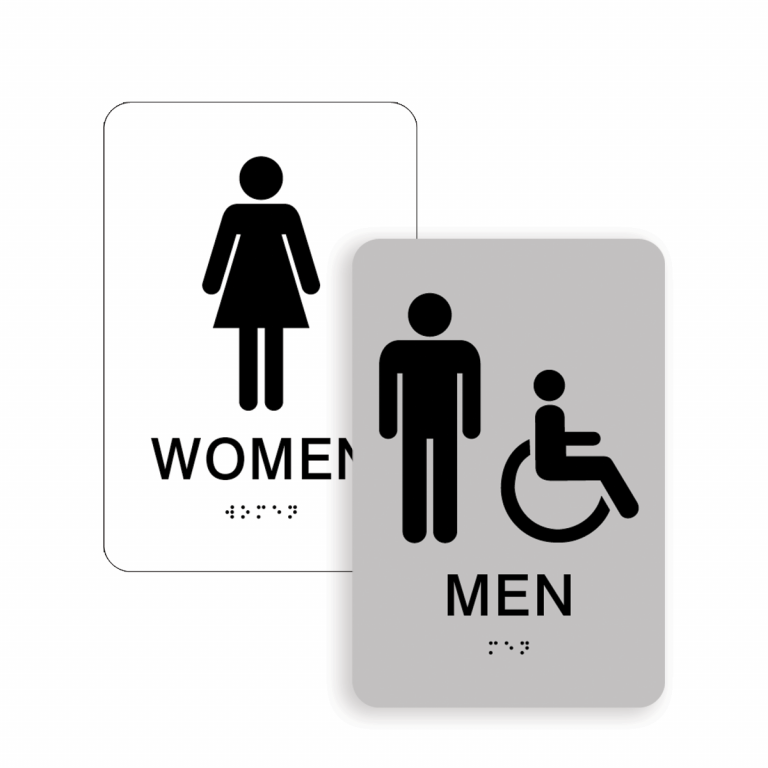 Restroom Signs | Custom ADA Restroom Signs with Braille