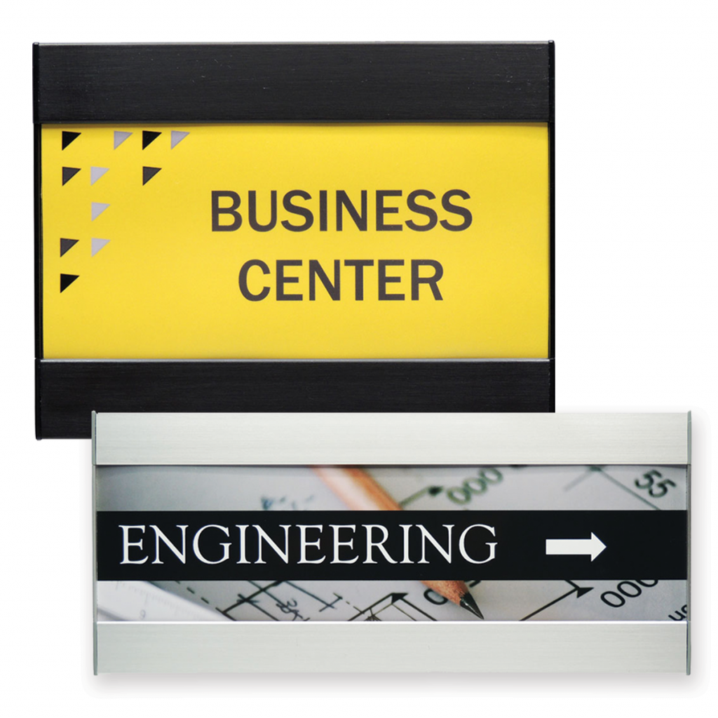 Room Number Signs - Interchangeable Lenses & Sign Inserts