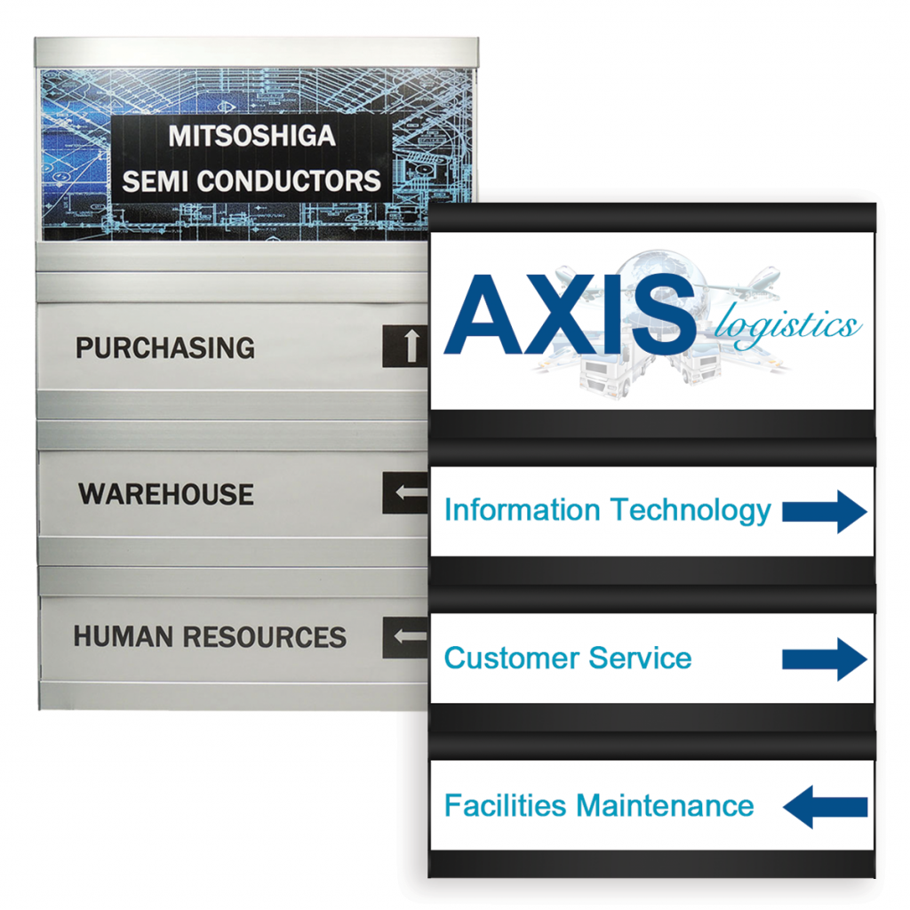 Directory Sign Frames - Vista Square Landscape Sign Holders