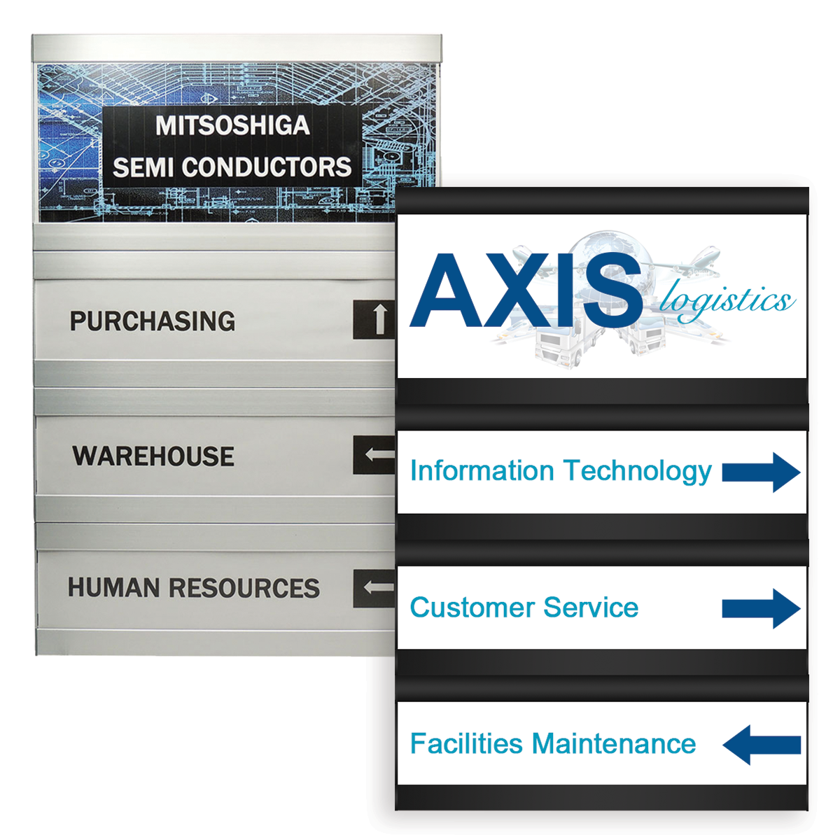 Directory Sign Frames - Vista Square Landscape Sign Holders