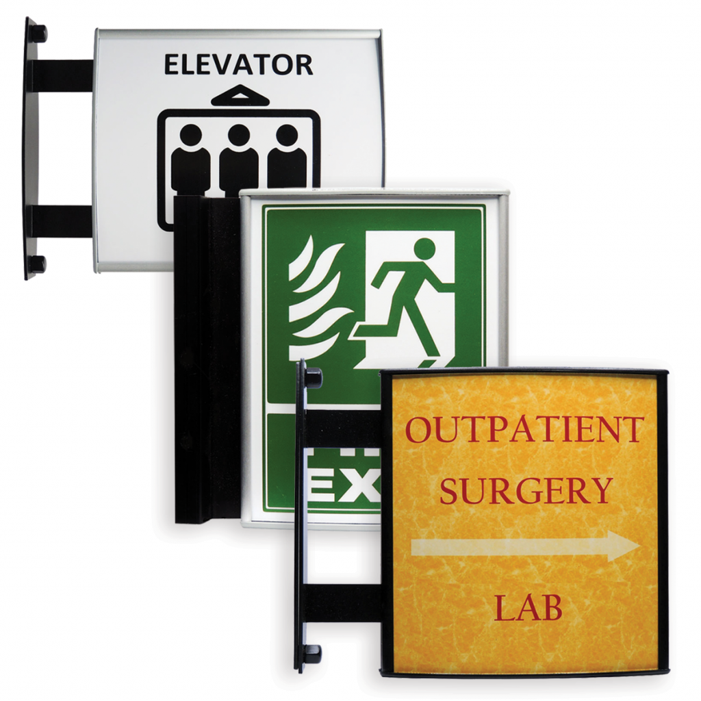 Hallway Sign Frames - Vista System Hallway Sign Holders