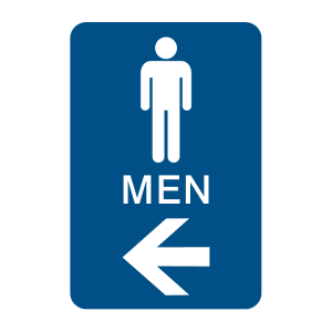 Men's Restroom Signs - ADA Accessible Bathroom Signage