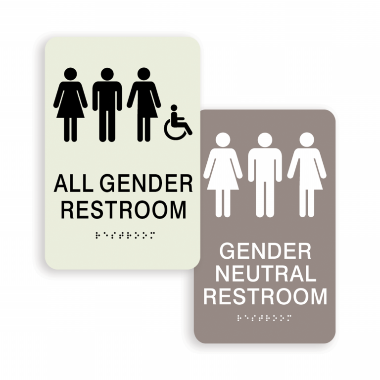 Restroom Signs | Custom ADA Restroom Signs with Braille
