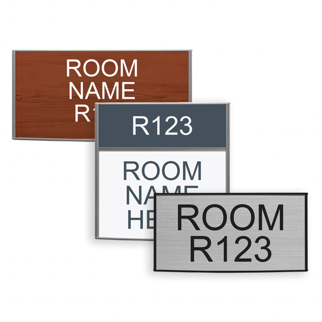 Room Signs - Room Name & Room ID Signs - Changeable Lenses