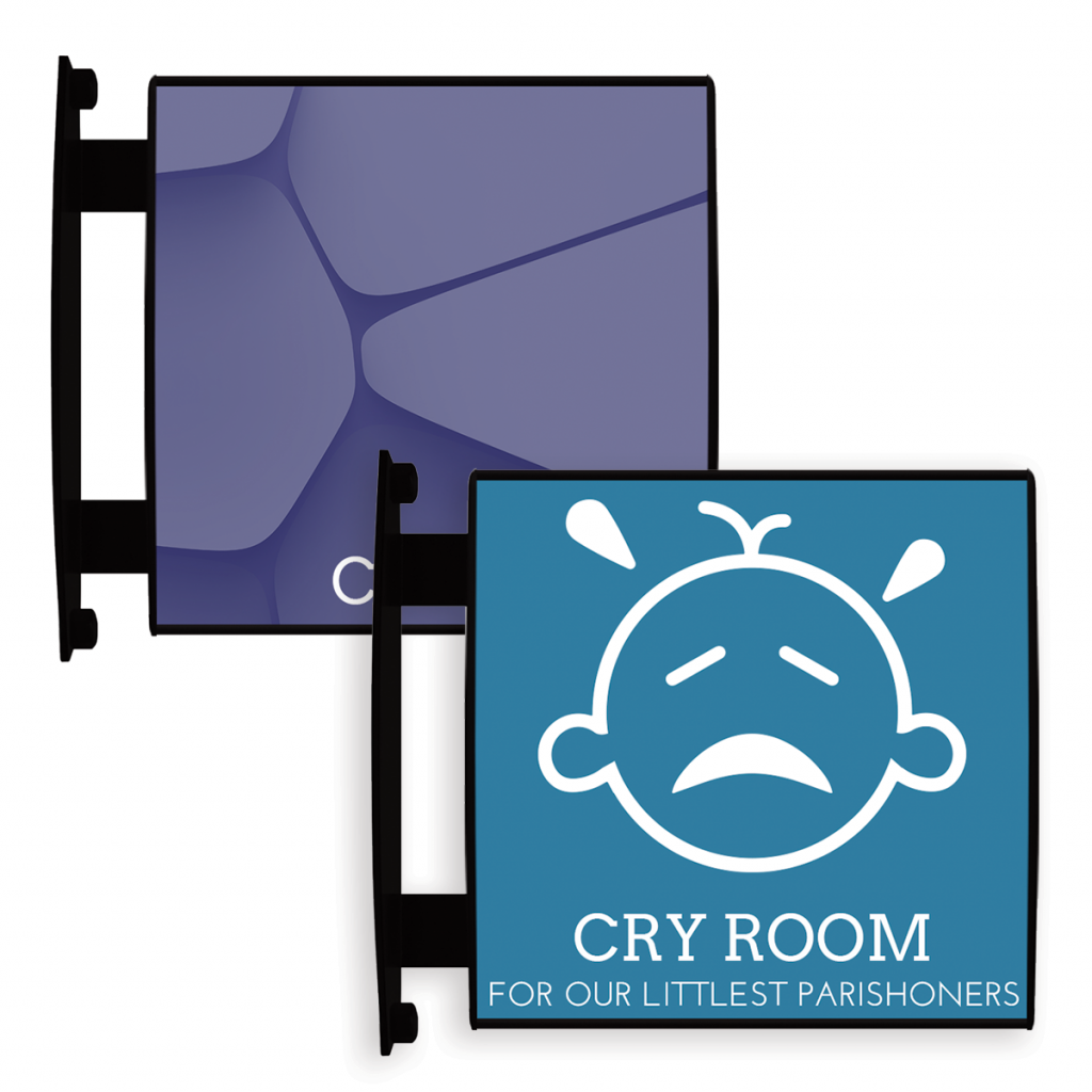 Church Hallway Sign – 8″H x 8″W – WBS17CH | Sign-Frame