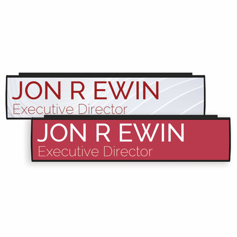 Cubicle Signs - Cubicle Name Plates with Changeable Inserts