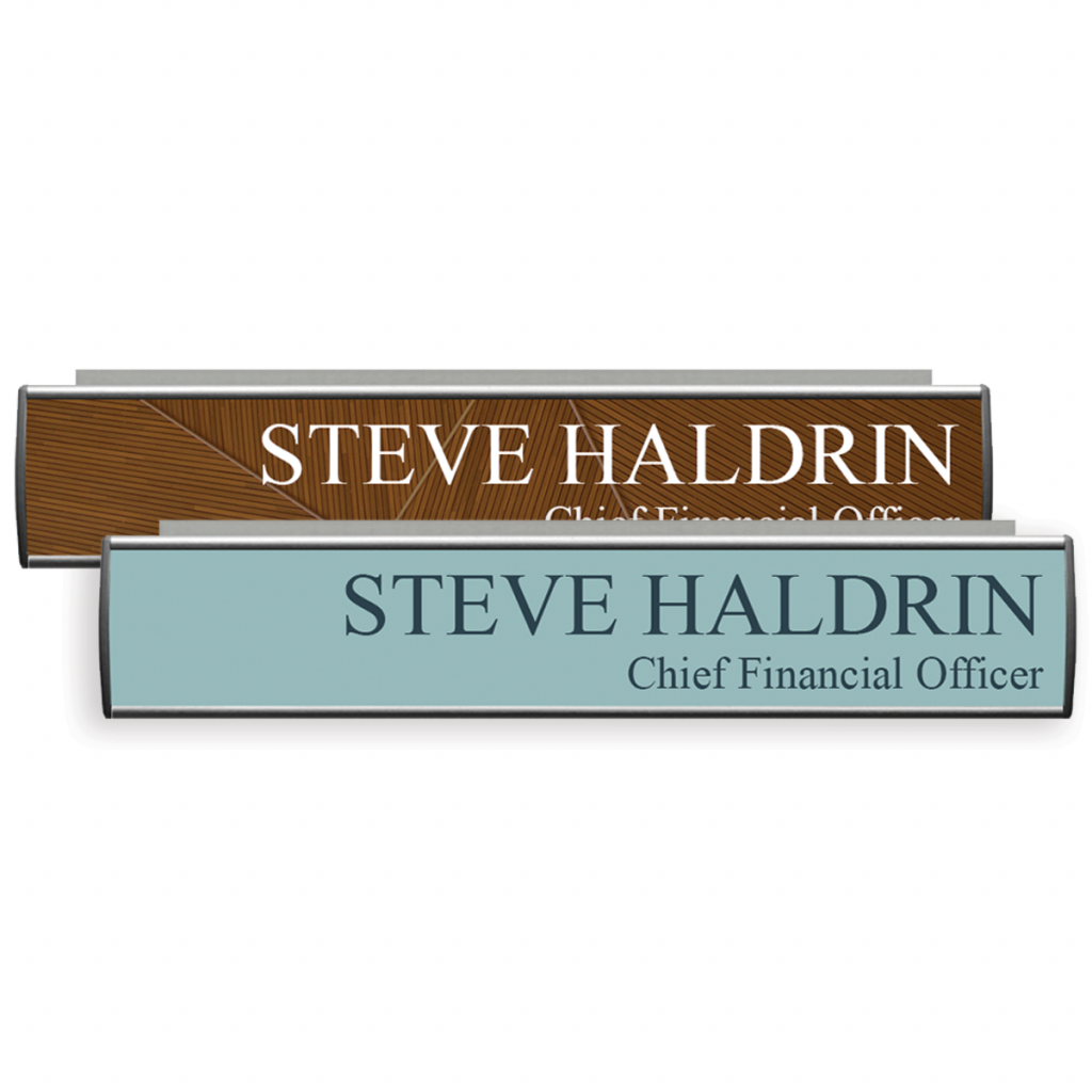 Cubicle Signs - Cubicle Name Plates with Changeable Inserts