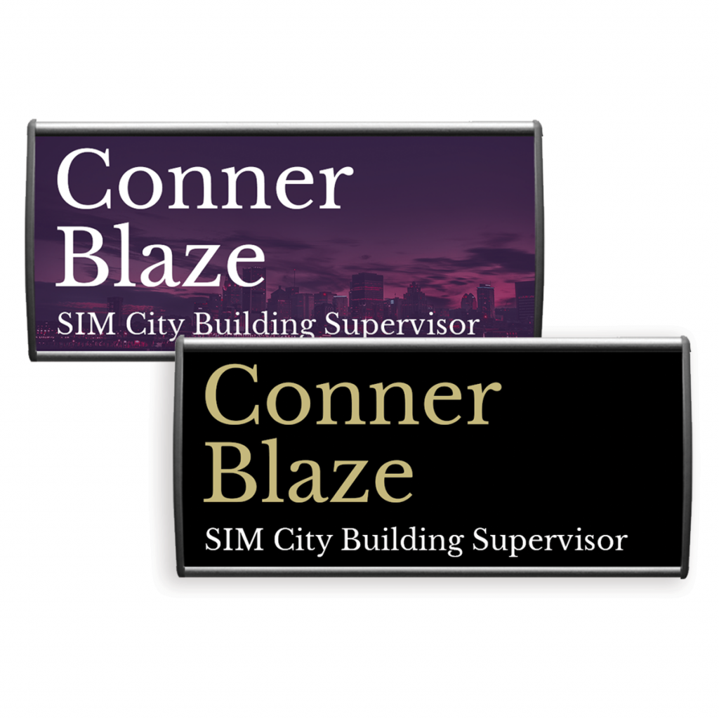 Desk Signs & Table Signs with Removable Lenses and Inserts