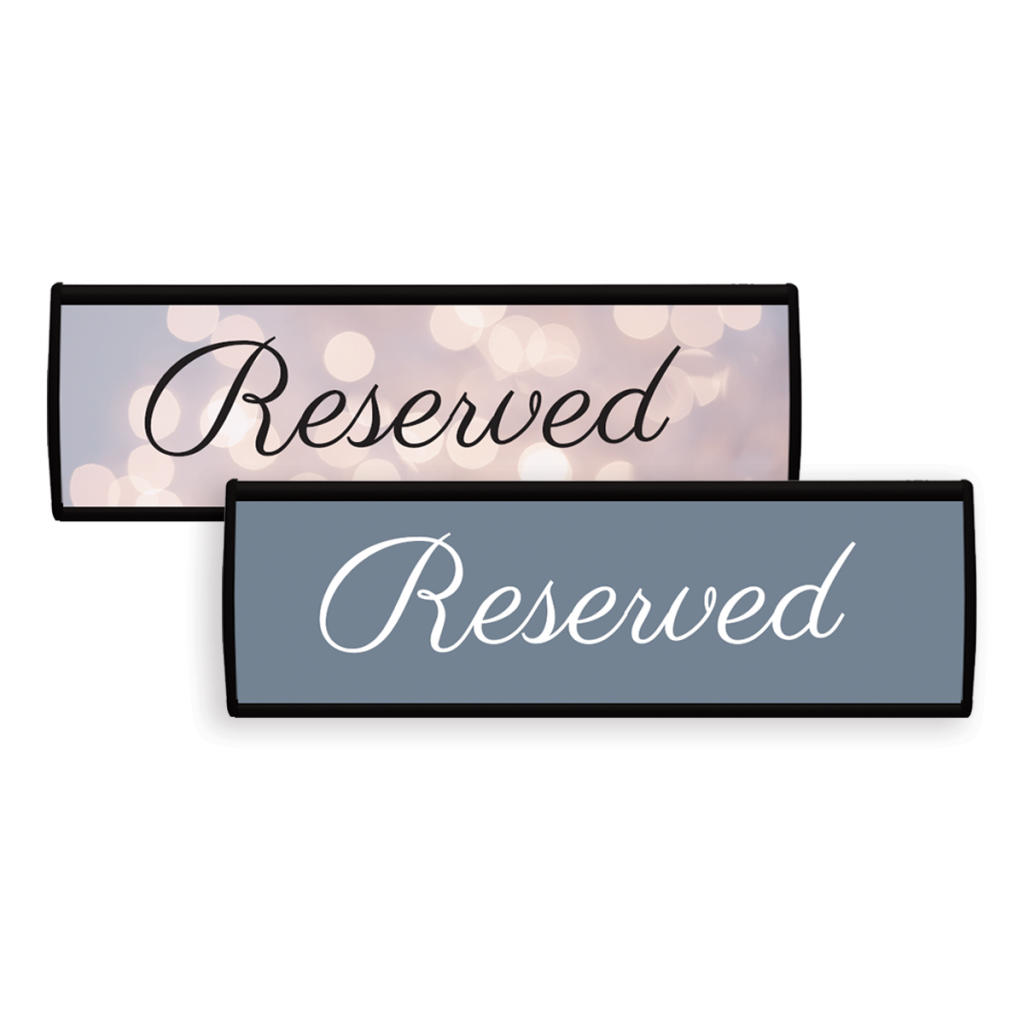 Desk Signs | Table Signs with Removable Lenses and Inserts