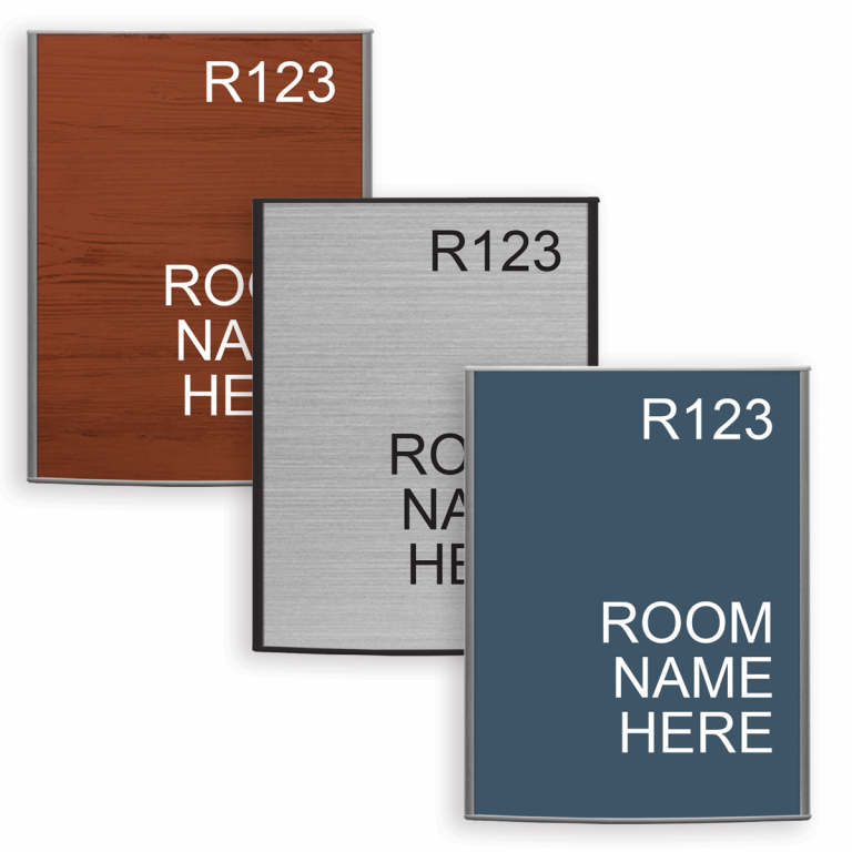 Room Signs - Room Name & Room ID Signs - Changeable Lenses