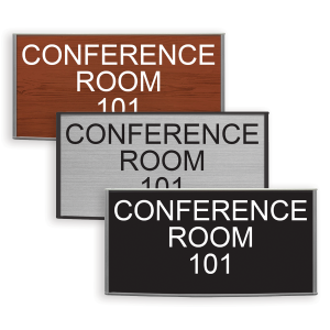 Conference Room Door & Slider Signs with Changeable Inserts
