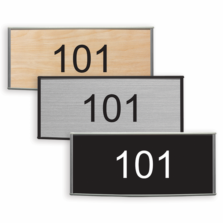 Room Number Signs - Interchangeable Lenses & Sign Inserts