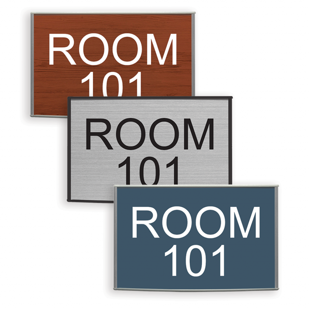 Room Number Signs - Interchangeable Lenses & Sign Inserts