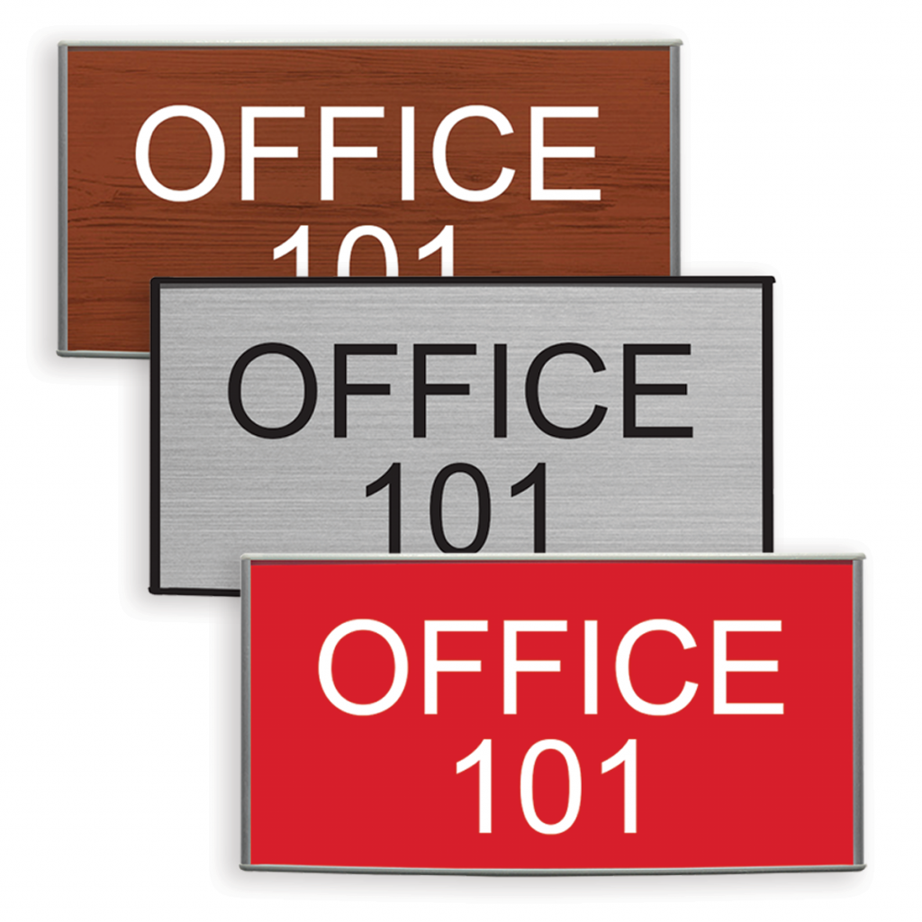 Room Number Signs - Interchangeable Lenses & Sign Inserts