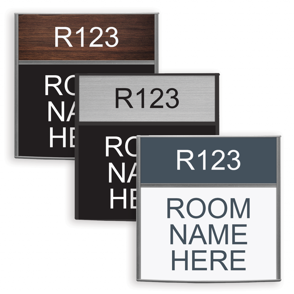 Room Signs | Room Name & Room ID Signs - Changeable Lenses