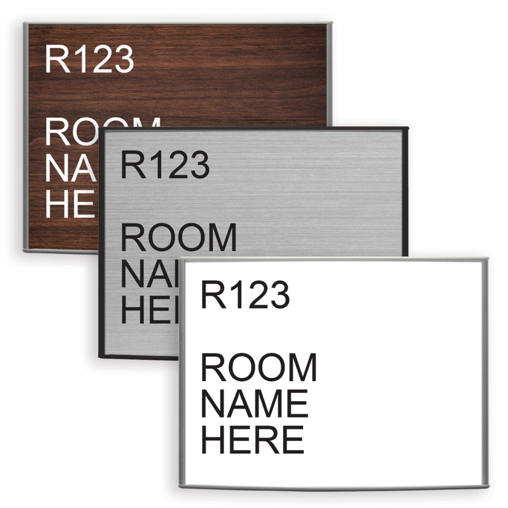 Room Signs | Room Name & Room ID Signs - Changeable Lenses