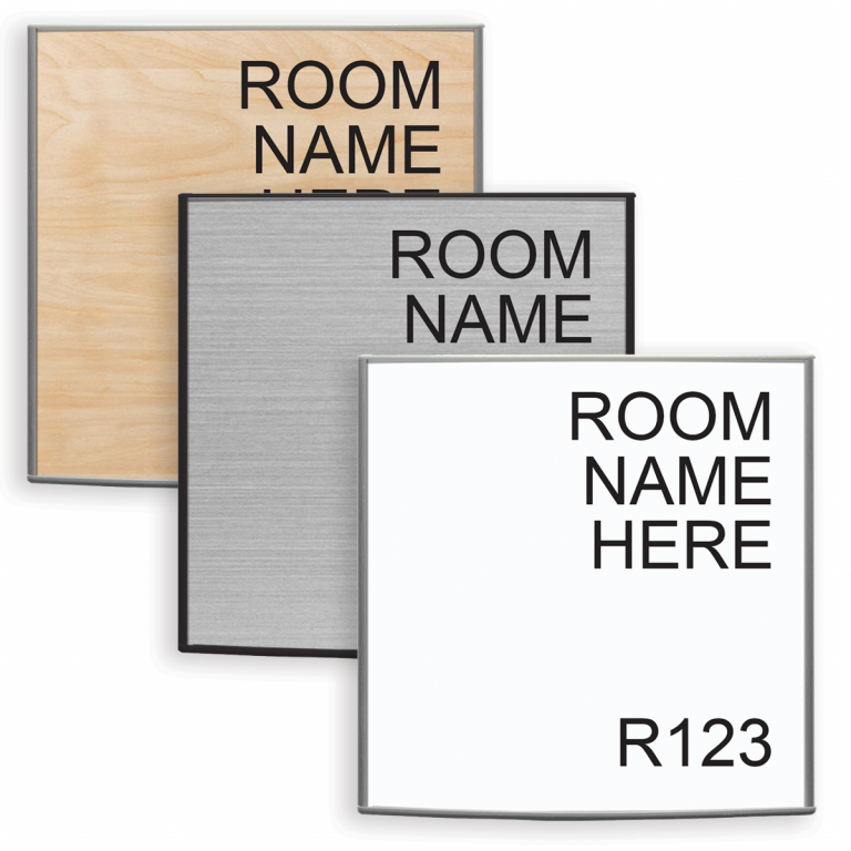 Room Signs - Room Name & Room ID Signs - Changeable Lenses
