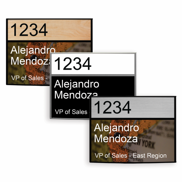 Office Signs & Door Signs with Changeable Lenses & Inserts