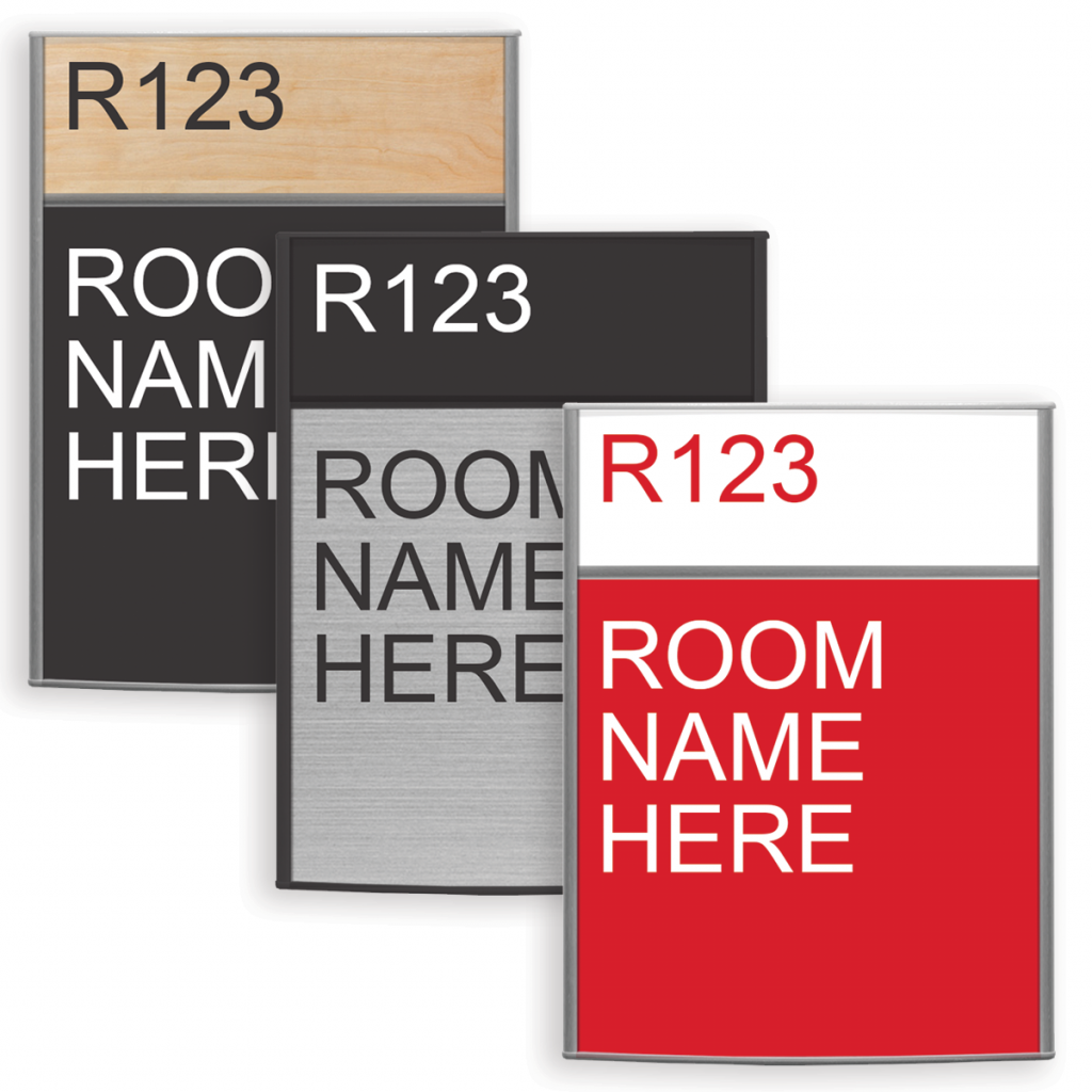 Room Signs - Room Name & Room ID Signs - Changeable Lenses