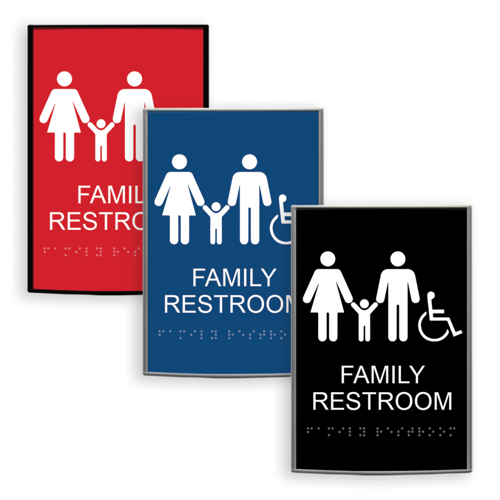 Bathroom Signs | Frames with Clear Acrylic Lenses